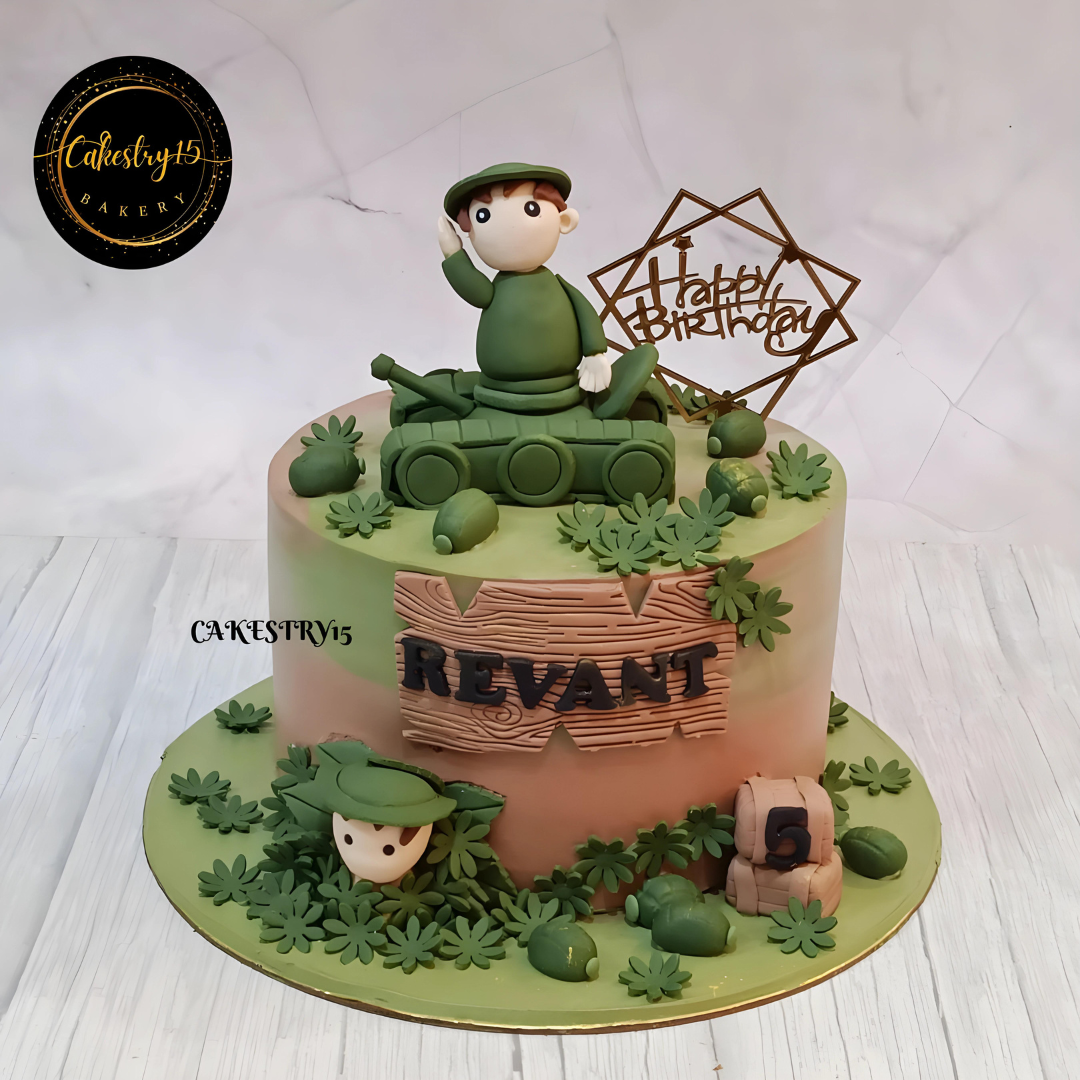 Army Combat 2kg Birthday Cake - Perfect for Celebrations – CAKESTRY15