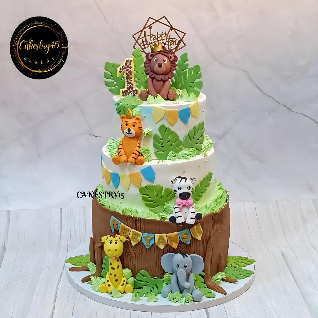Jungle Bliss: Epic 5kg Cake for Wild Celebrations – CAKESTRY15