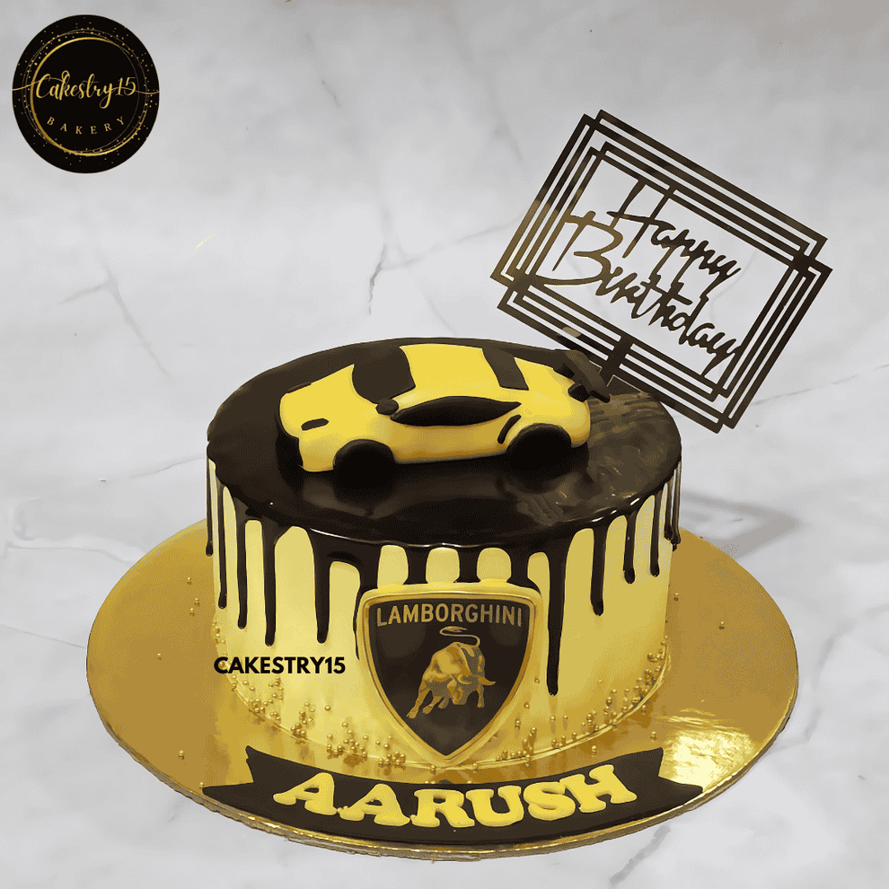 Lamborghini Birthday Cake – Luxury Car Theme by Cakestry15 – CAKESTRY15