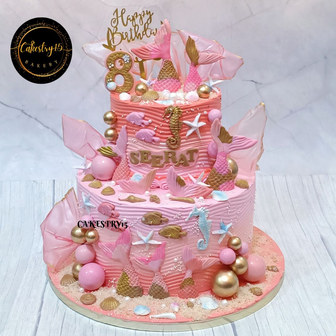 Mermaid Lagoon 5kg Birthday Cake - Dive into Ocean Magic – CAKESTRY15