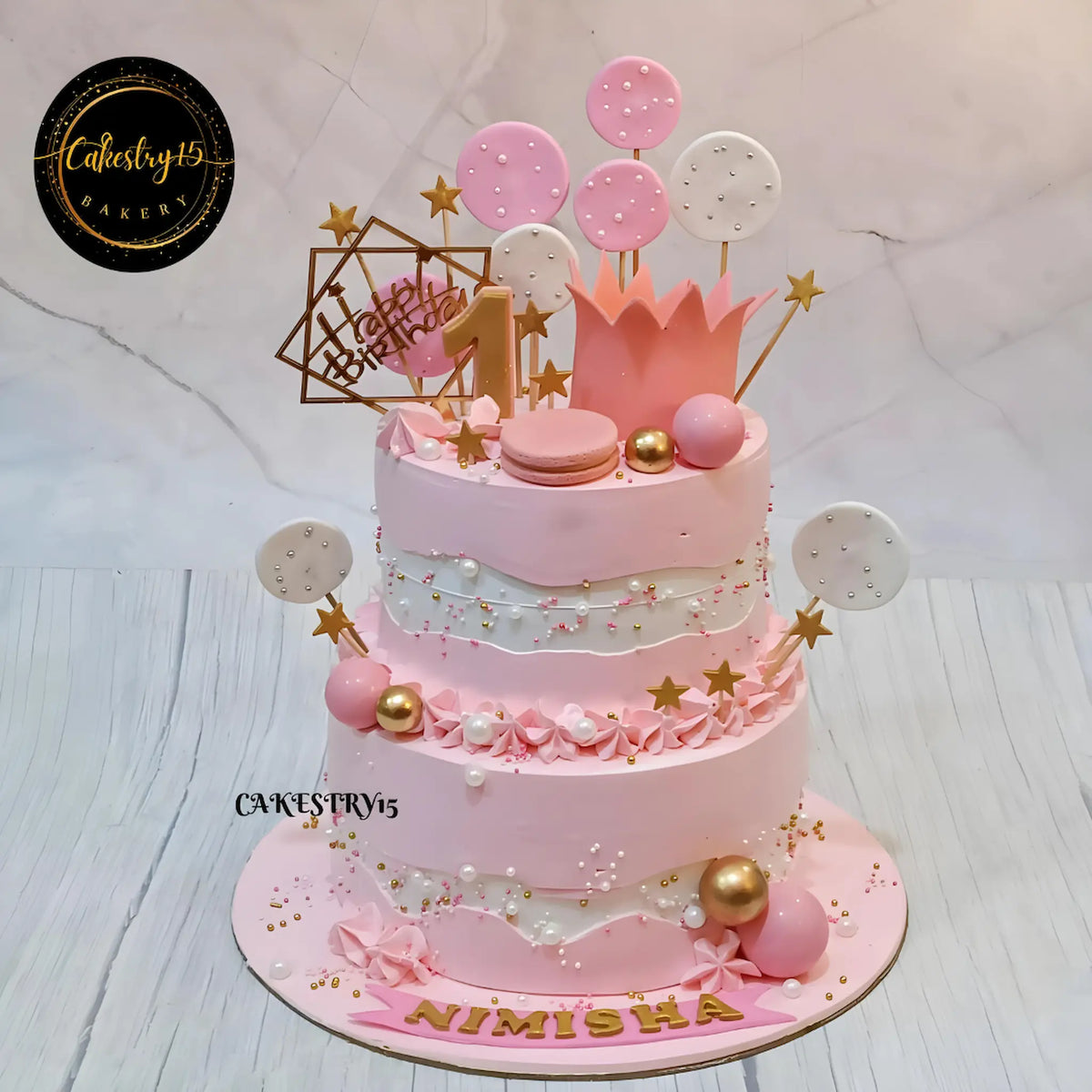 3kg Pineapple 1st Birthday Cake | Eggless & Custom Made – CAKESTRY15