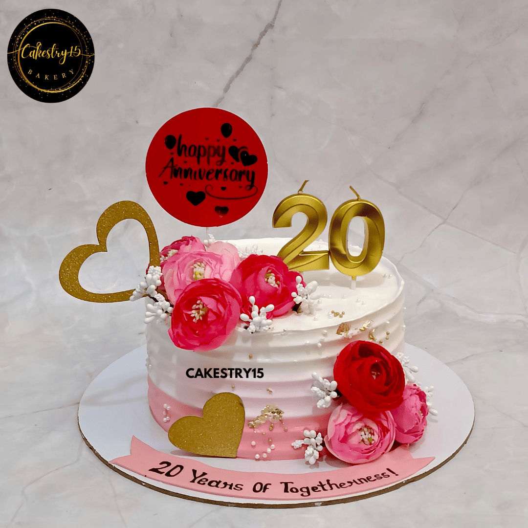Celebrate 20 Years With Pineapple Anniversary Cake – CAKESTRY15
